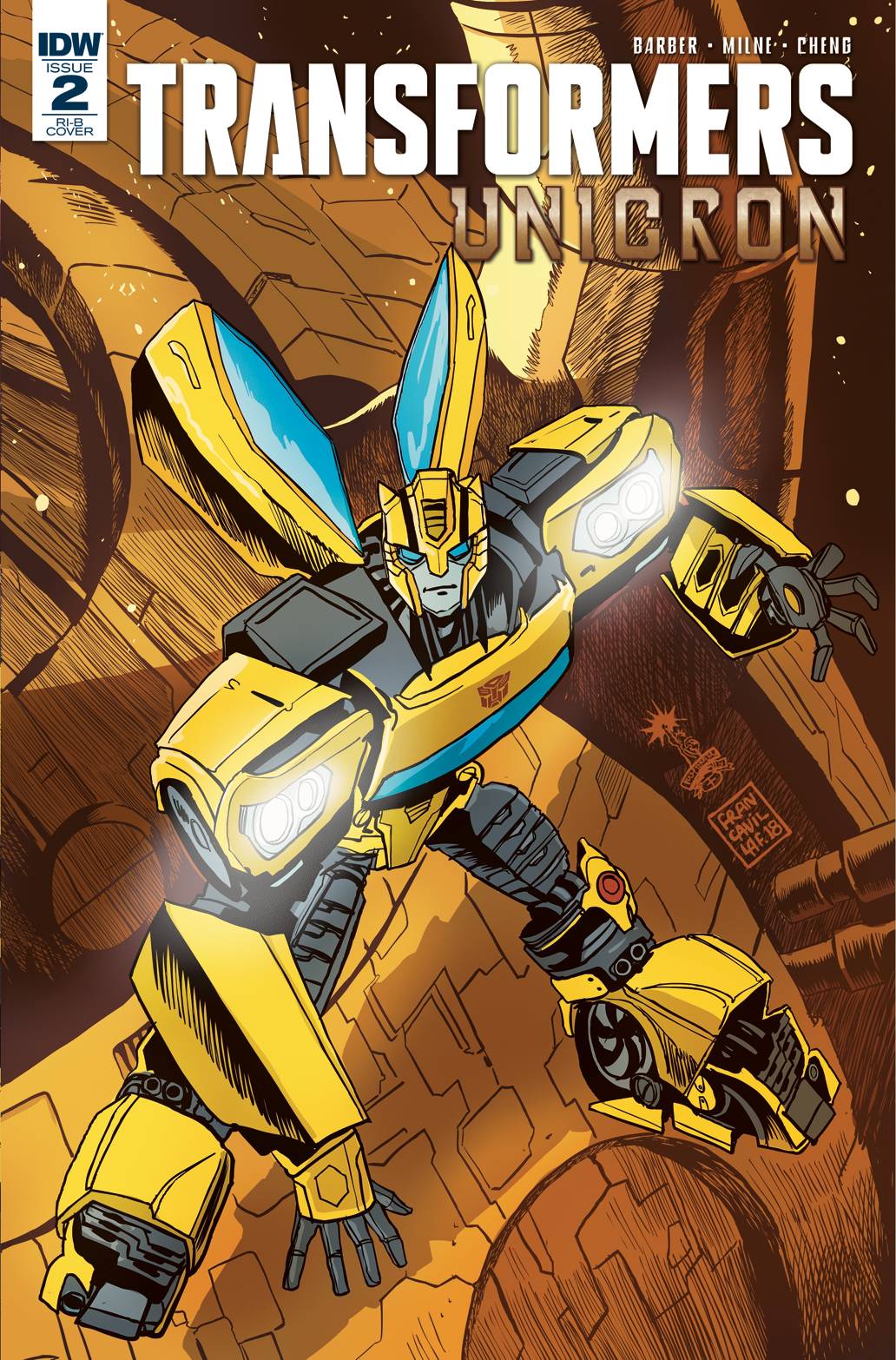 TRANSFORMERS UNICRON #2 (OF 6) VARIANT COVER (1 in 10 copies)